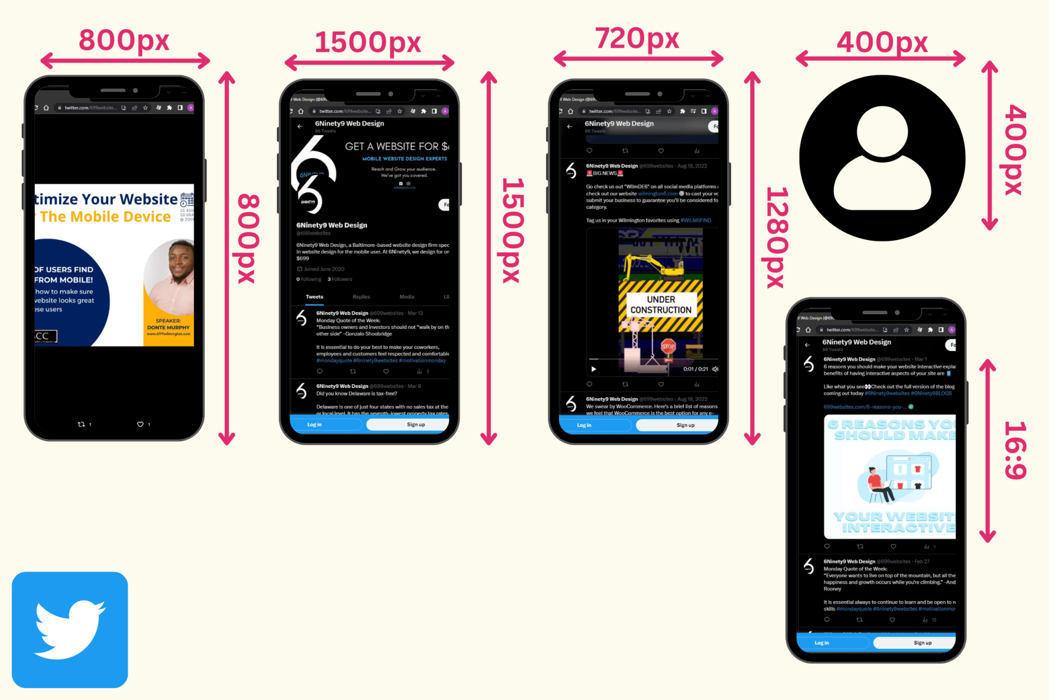 Complete Social Media Sizing Cheat Sheet - 6Ninety9 Web Design