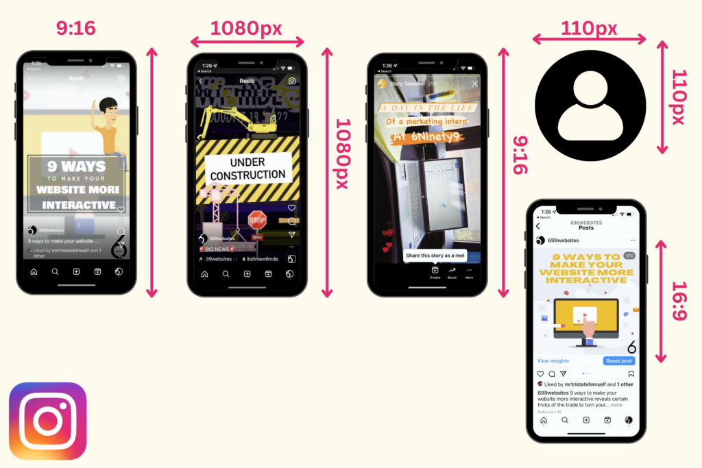 Complete Social Media Sizing Cheat Sheet - 6Ninety9 Web Design